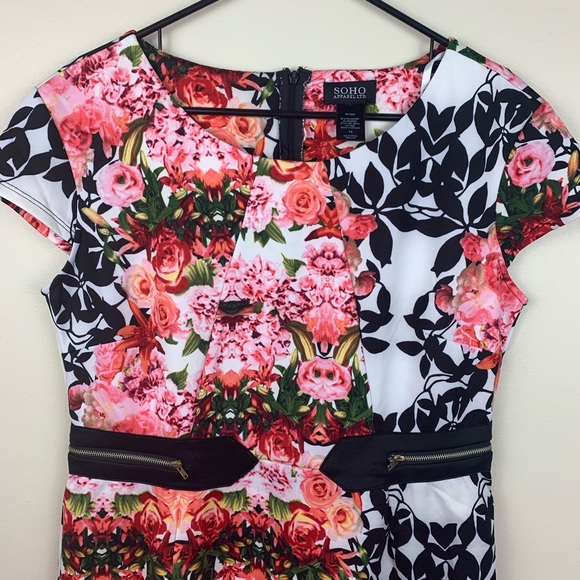Soho Apparel | Dresses | Soho Apparel Womens Floral Dress Size 4 | Poshmark